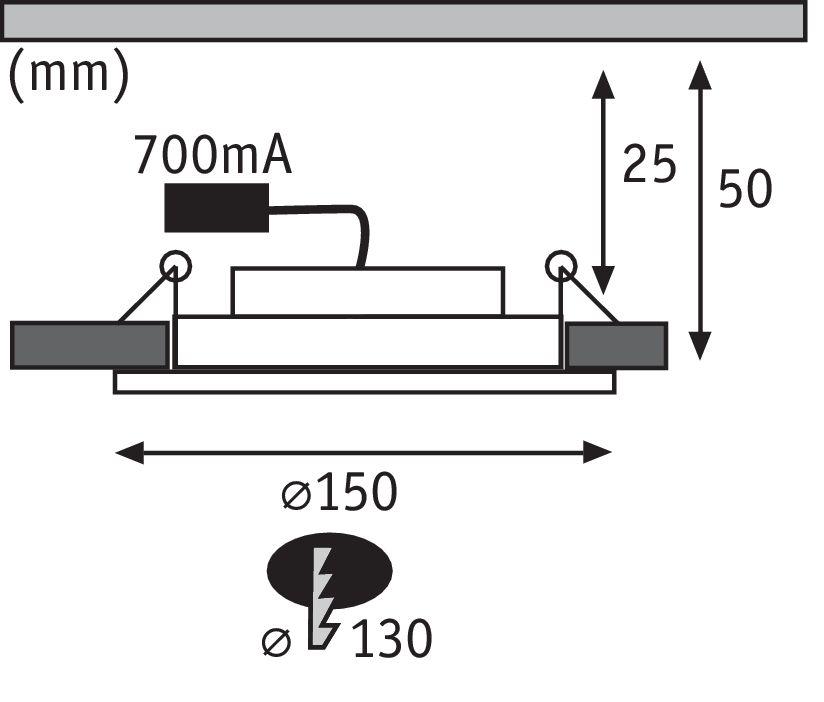 Встраиваемый светодиодный светильник Paulmann Premium Line Dot 92693 ...